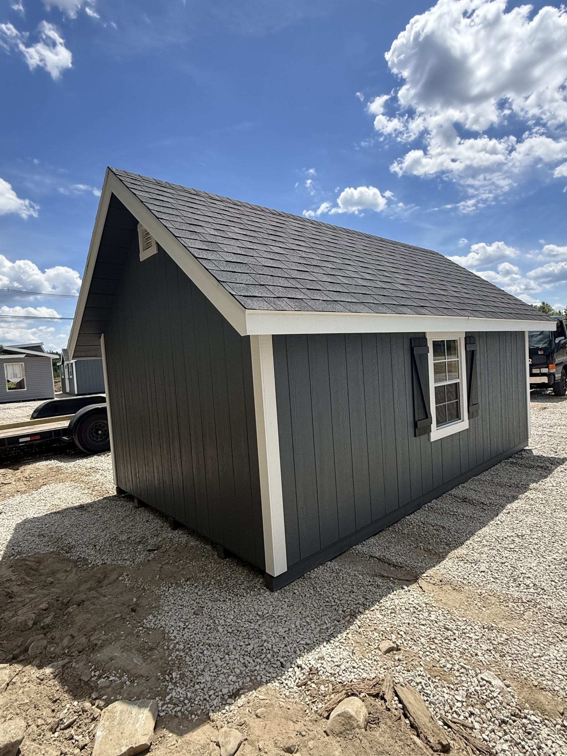 10′ x 16′ Painted Farmhouse Cottage Serial#00663 – The Shed Guyz